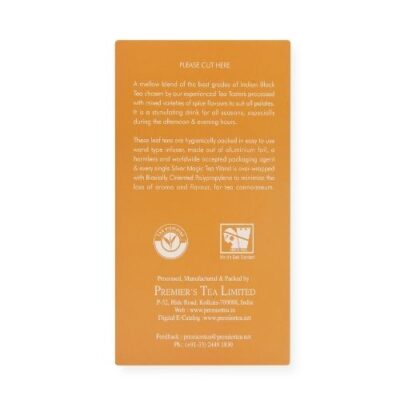 Premier’s Masala Chai Silver Magic Tea Wands Assam Black Tea with Card ...