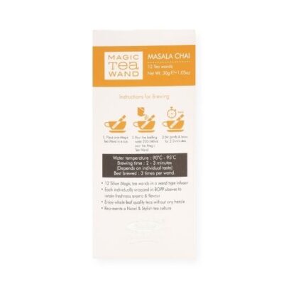 Premier’s Masala Chai Silver Magic Tea Wands Assam Black Tea with Card ...